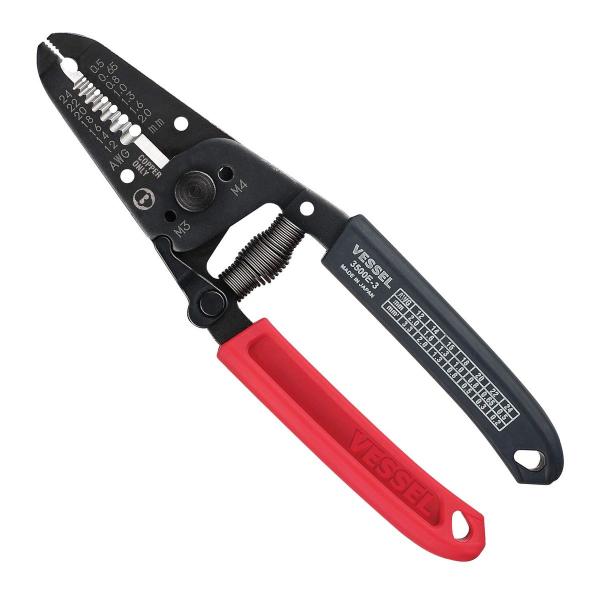 用途:絶縁電線、コード、ケーブルの切断、外被の剥離作業の際に適用電線サイズ:12/14/16/18/20/22/24(AWG)適用電線サイズ:0.5/0.65/0.8/1.0/1.3/1.6/2.0(mm)適用電線サイズ:0.2/0.3/0...