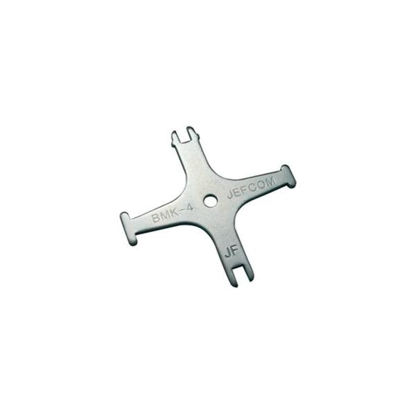 特長 /配電盤・分電盤用の合鍵に。 これ１つで４タイプのカギに対応。  仕様 /用途：配電盤・分電盤用の合鍵 サイズ：縦80ｍｍ×横80ｍｍ×厚み2.6ｍｍ 4タイプのカギに対応 注意：用途以外に使用しないでください。カギ本体にサビ等が発生...