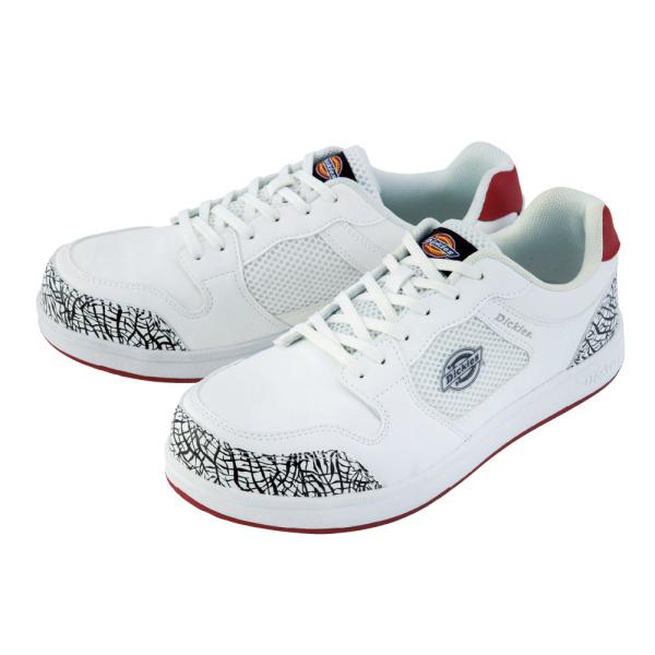 ■仕様・カラー:ホワイト・サイズ:25.5cm・タイプ:ローカット・材質:先芯/鋼製、アッパー/合成皮革,合成繊維、ソール/EVA,ラバーソール(耐油性)■商品説明・サイドにDickiesロゴが入ったカジュアルテイストのセーフティースニーカ...