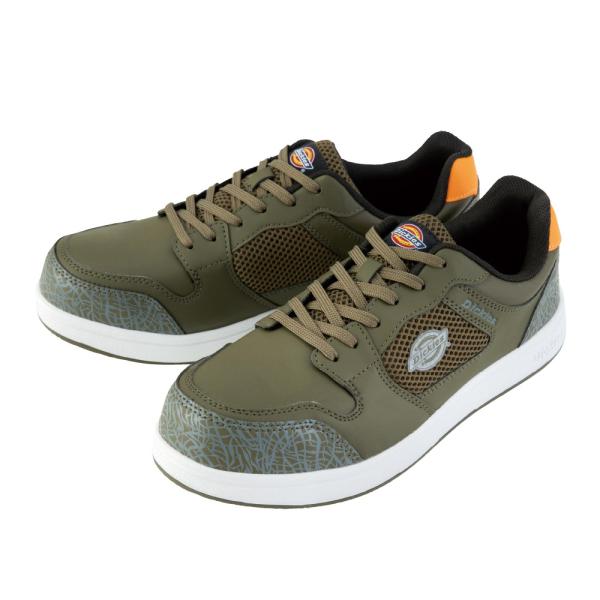 ■仕様・カラー:グリーン・サイズ:28.0cm・タイプ:ローカット・材質:先芯/鋼製、アッパー/合成皮革,合成繊維、ソール/EVA,ラバーソール(耐油性)■商品説明・サイドにDickiesロゴが入ったカジュアルテイストのセーフティースニーカ...