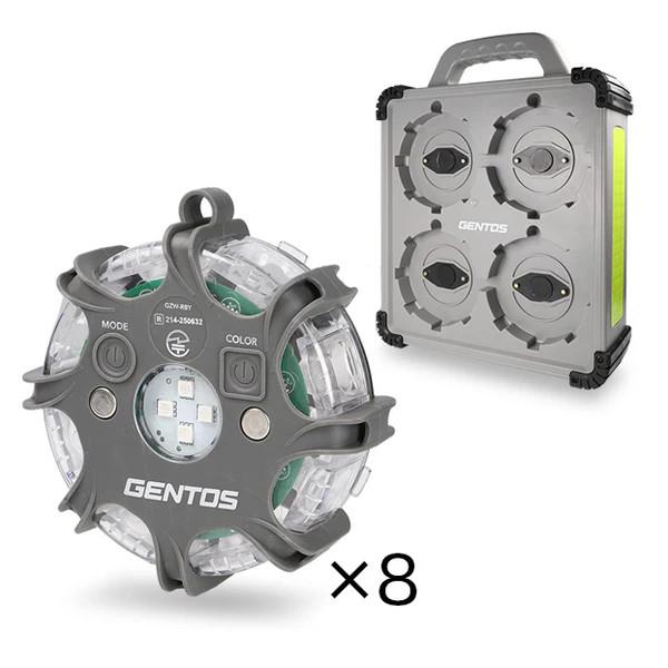 ■仕様・使用光源:高輝度チップタイプ3色(赤色/青色/黄色)LED×12個(1ユニットあたり)・使用電池:リン酸鉄リチウムイオン充電池 3.2V 4,000mAh 12.8Wh内蔵(1ユニットあたり)・充電時間(約):12時間・保護等級:耐...