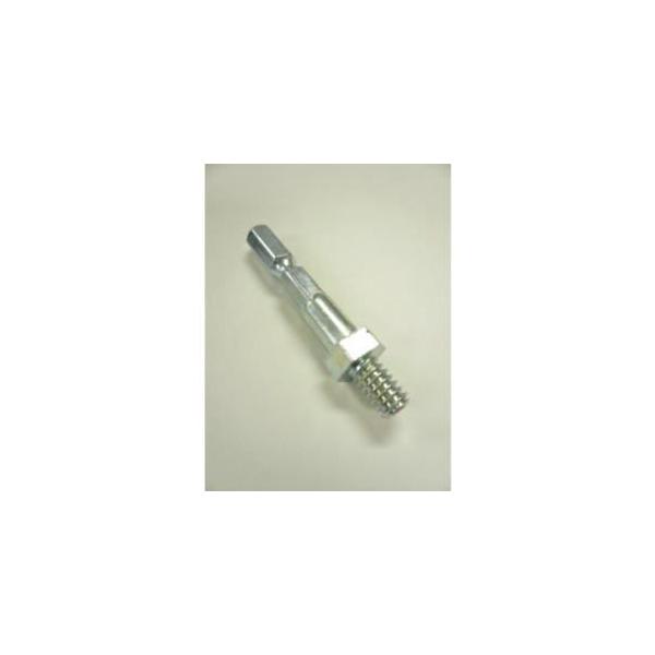 商品名イチグチBSスカットホルダー用専用六角軸【6.3Ｘ40Ｘ1/4W】［87040］ 特徴：・ひとひねりで研磨剤を交換、着脱できるディスクシリーズです。・６角軸ですのでインパクトドライバにも装着できます。・ドライバ・ドリルなどにも使用でき...