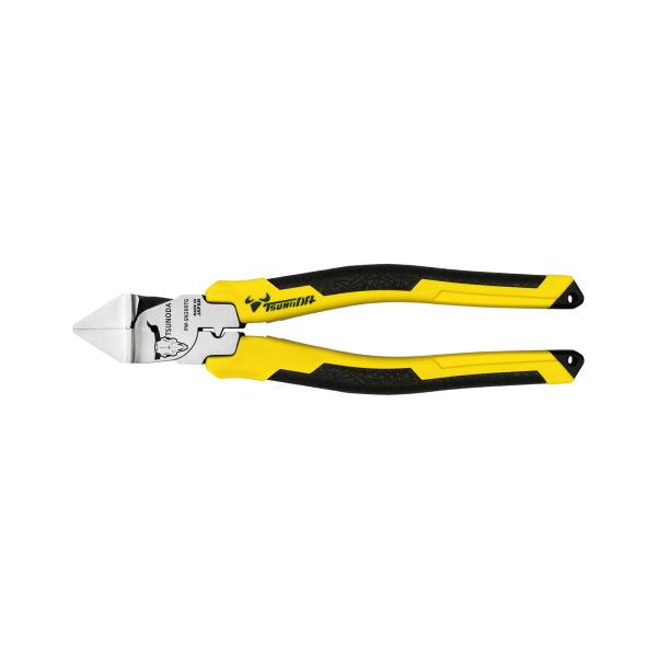 ■仕様・用途:電気工事でのVVFケーブル/ステンレス線/針金/銅線/IV線などの切断や、ステップル外しに・サイズ(約):49×17×長さ201mm・頭部サイズ(約):刃長28×頭部幅27×頭部厚17mm・切断能力(φmm):VVFケーブル2...