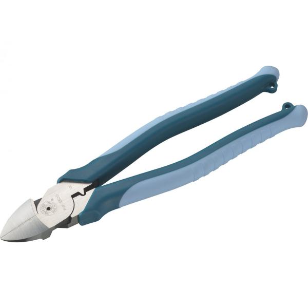 用途：切る呼び寸法：225ｍｍ全長：227ｍｍ切断能力/VVF：直径2.6ｍｍ×3心　軟鉄線：直径2.0ｍｍ　銅線：直径3.2ｍｍ　より線：8.0ｍｍ2　偏心テコ原理・ロ−プ取付け穴付・エラストマ−二重成型グリップ・力の入るグリップ形状製品...