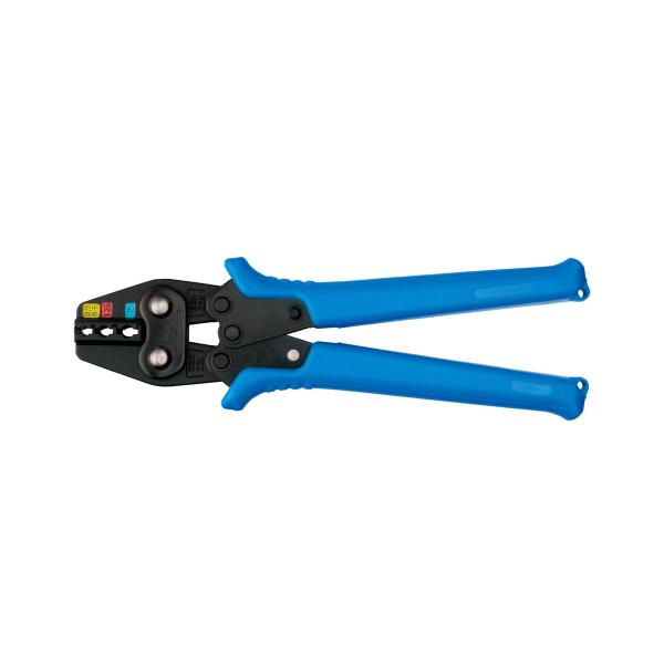 ■仕様・用途:電線を絶縁被覆付圧着端子やスリーブに取りつける際に・頭部硬度:42~46HRC・ハンドル部硬度:46~49HRC・適応サイズ(mm2):0.3/0.5/1.25/2・ストラップホール×2・製品サイズ(mm) 幅×奥行×高さ:6...