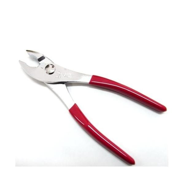 最大口開き幅:25mm口開調節:2段階切断可能径:2.6mm(軟線)JIS規格品材質:本体/S55C製品サイズ(mm):縦×横×高さ/203×87×15製品重量(g):275●つかむ、切る、回す、家庭や工場で大活躍の万能工具。●特殊バネ内蔵...