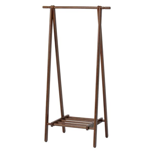 ■仕様・カラー:ブラウン・製品サイズ:幅800×奥行450×高さ1478mm・耐荷重(全体):20kg・耐荷重(棚板):10kg・折りたたみサイズ:800×80×1470mm・素材:構造部材/天然木(ラバーウッド)、表面加工/ラッカー塗装・...