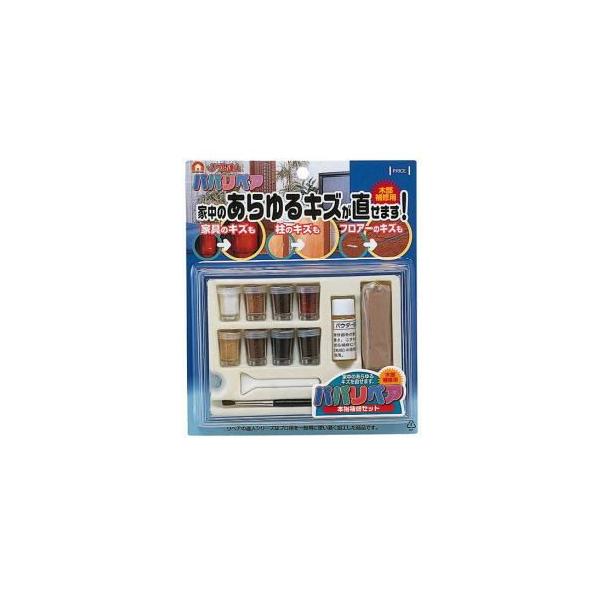 ■使用方法1．補修箇所の汚れやささくれを取り除き、サンドペーパー等で補修箇所を整える。2．補修箇所の大きさに合わせパテを切る。3．パテを「硬化剤」と「パテ」が均一に混じるまで充分に練る。この時カラーパウダーを一緒に練り込み、パテにある程度色...