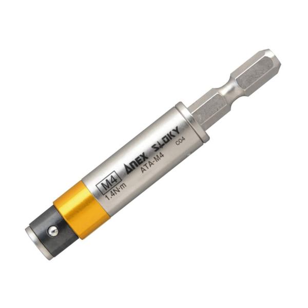 用途:配電盤のネジ締め、トルク管理に推奨ネジサイズ:M4設定トルク(精度±10%):1.4N・m対応ビット:全長35mm以上の片頭or両頭ビットインパクトドライバー使用不可7.2V以下ドリルドライバー推奨製品サイズ(mm)75×12×12製...