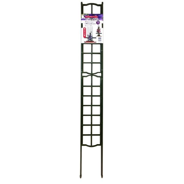 主材料：スチールパイプ（樹脂コーティング）、ポリプロピレン、ポリエチレン色：ダークグリーンサイズ：幅45cm×高さ125cm組立不要。広げてプランターに差し込むだけで簡単にフラワートレリスができます。あんどん型に形を変えてお楽しみもいただけ...