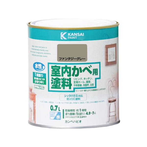 ■仕様・内容量:0.7L・性質:水性・仕上がり:2分つや・塗り面積(1回塗り):4.9~7.0平方メートル(タタミ約3.6枚分)・乾燥時間:20℃/約1時間(塗り重ね2時間以上) 冬期/約2時間(塗り重ね4時間以上)・うすめ液・用具の後始末...