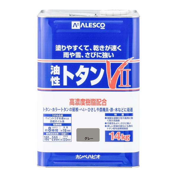 ■仕様・内容量:14kg・性質:油性・仕上がり:つやあり・塗り面積(1回塗り):180~200平方メートル(タタミ約120枚分)・乾燥時間:20℃/約8時間(塗り重ね24時間以上) 、冬期/約16時間(塗り重ね24時間以上)・うすめ液・用具...