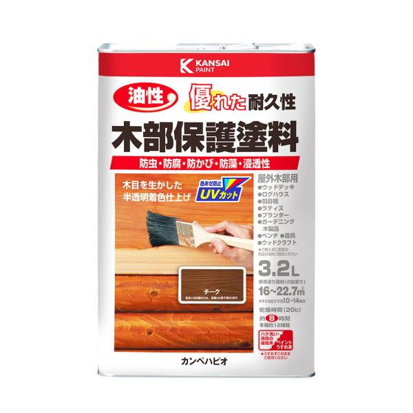 ■仕様・内容量:3.2L・性質:油性・塗り面積(1回塗り):16~22.7平方メートル(タタミ約10~14枚分)・乾燥時間:20℃/約8時間(塗り重ね2時間以上) 、冬期/約12時間(塗り重ね2時間以上)・用具のお手入れ:ペイントうすめ液(...