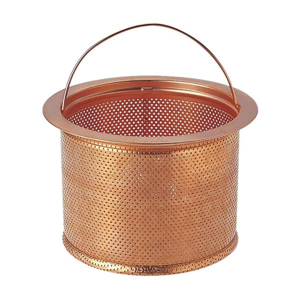 ■仕様・材質:銅・製品重量(g):295■商品説明・銅の抗菌効果でヌメリを減少。・目詰まりしにくく、ゴミが引っかかりにくいパンチング穴加工。・カゴが黒ずんだ時は、酢(家庭用)に同量の塩を混ぜたものを塗り15~30分程置いた後、ブラシでこすり...
