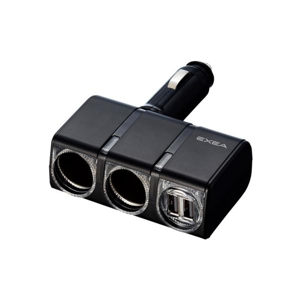 ■仕様・定格:電源電圧/DC12・24V 電流/8.4A以下(USB含む)、 USB出力/DC5V 2.4A(2ポート合計)、2連ソケット合計出力/6A(6Aヒューズ内蔵)・ソケット内径(約):φ21mm~φ22.5mmまでの車種・製品サイ...