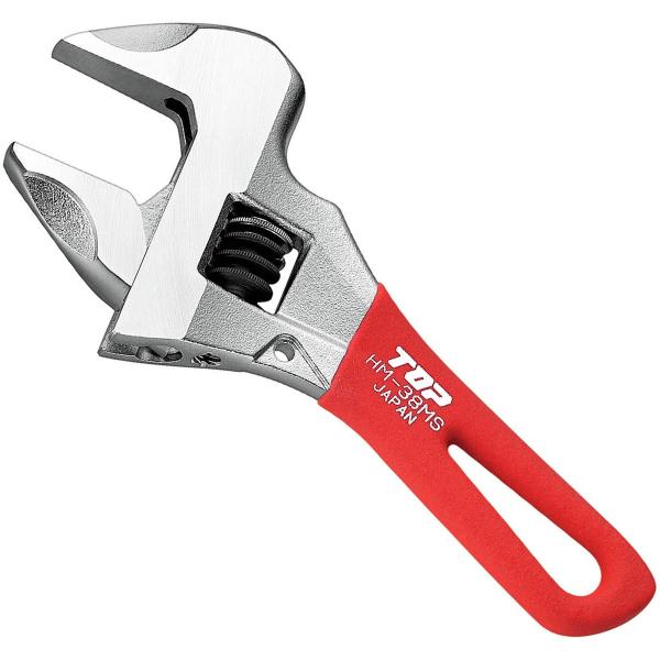 ■仕様・用途:水廻りの作業や屋内作業、建築金具の締め付け、各種ボルト、ナットの着脱に・口開長(約):0〜38mm・保証トルク:508.5N・m・全長(約):165mm・ボルト、ナットを傷つけにくいガタ無しウォーム搭載・ワイドな口開き・セーフ...