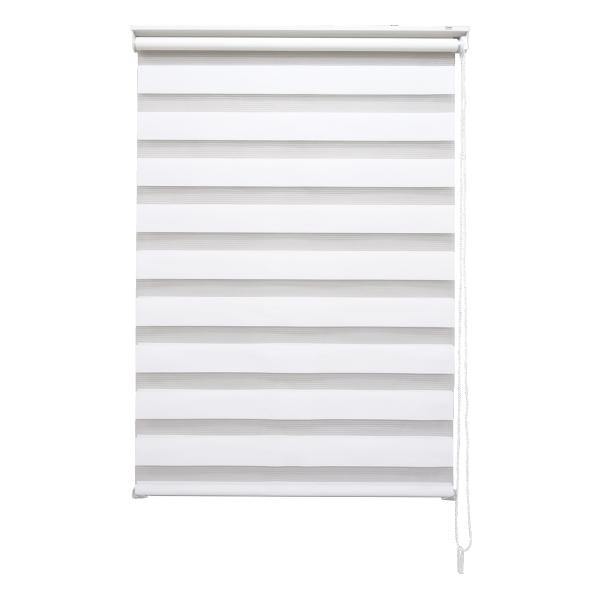 ■仕様・寸法：W90×H200cm・付属品：ブラケット×2個、取付けネジ×2本、カーテンレール用取付け金具×2個■商品説明・スクリーンはベーシックなホワイト。・2重のスクリーンで自在に光の量を調整可能。・付属のカーテンレール取付金具使用でカ...