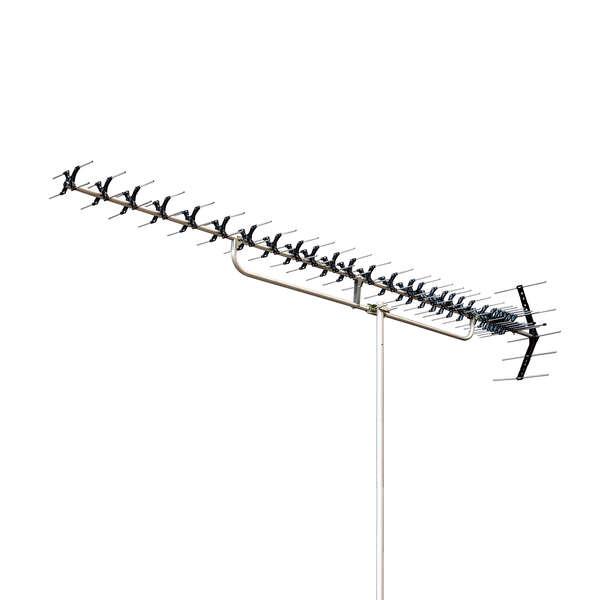 ■仕様・受信チャンネル:13~52ch・出力インピーダンス:75Ω(F形)・動作利得:10.8~17.5dB・適合マスト:直径22~49mm・耐風速(m/s):45・付属品:F-5接栓×1、防水キャップ×1、固定バンド×1・水平・垂直偏波対...