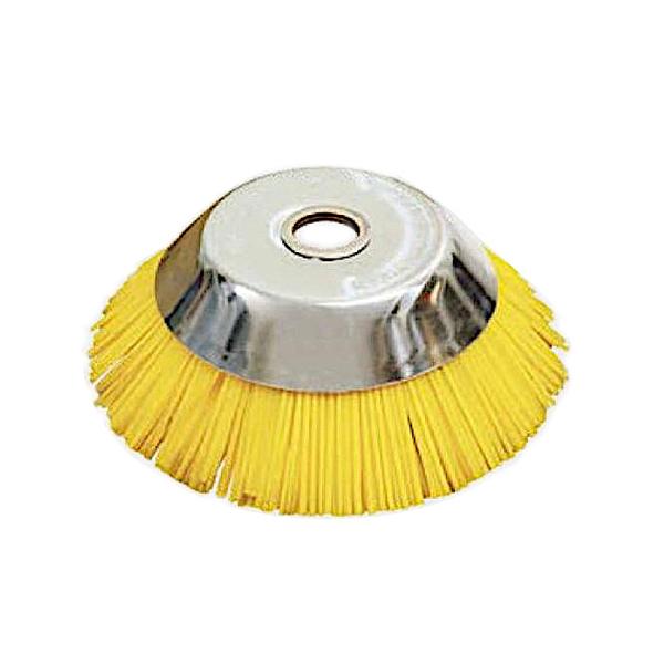 ■仕様・外径:190mm・内径:25.4mm・材質:基盤部/工具鋼、ブラシ/ナイロン・コンクリート・タイル用(高く生い茂った雑草等の刈り払いには使用できません)・製品サイズ(mm) 幅×奥行×高さ:190×190×70・製品重量(g):56...