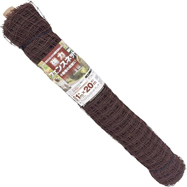 ■仕様・色:茶・サイズ:幅1m×長さ20m・網目:37.5mm角目・線径:約1.6mm・材質:ポリエチレン■商品説明・小動物の防獣に。・切ってもほつれない有結ネット。強力角目タイプ。・※注意:本品は物理的に被害を抑止するもので、効果を保証す...