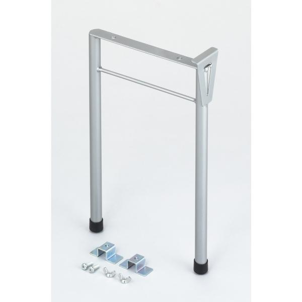 仕様：高さ30ｃｍタイプ本体サイズ（約）：幅195×奥行き50×高さ320mm材質：アルミ製色：シルバー必要本数：2本使用／サイズ600、900、1200。3本使用／サイズ1500、1800。