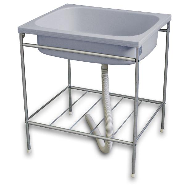 ■仕様・お客様組立て品・物置台耐荷重(約):5kg・材質:シンク/ポリプロピレン、パイプ脚,物置台,パイプ/スチール(焼付塗装)、排水ホース/ポリエチレン,ABS、排水パーツ/ステンレススチール,ポリプロピレン・製品サイズ(mm) 幅×奥行...