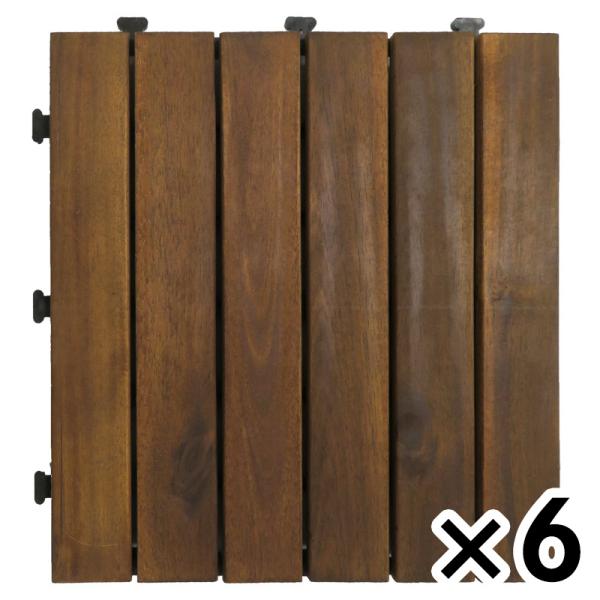 ■仕様・サイズ:(約)300×300mm/1枚・重量:(約)3,700g/1枚・材質:本体/天然木(アカシア)、ベース/ポリエチレン■商品説明・ベランダやバルコニーなどでご使用頂けます。・ジョイント式で設置が楽々。同シリーズの商品を繋げられ...