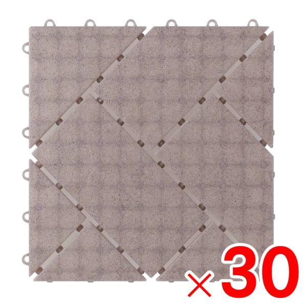 ■仕様・材質:PE樹脂、老化防止剤、静電気防止剤・サイズ:30cm×30cm/1枚・厚さ:約19mm・日本製・製品重量(g):320■商品説明・タイル調のジョイントパネル。・水はけがよく、ベランダや玄関に。・防炎性能登録番号EO000302...