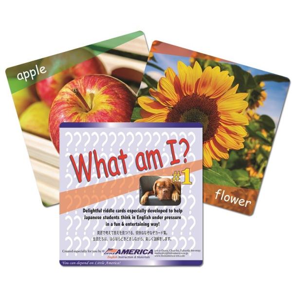 チームを作って、どのチームが最初に質問に答えるかを競います。生徒はヒントを聞いたら、素早く答えます。24枚の写真カードの裏には、３つのヒントがあります。このゲームによって生徒は楽しみながら英語で考え、素早く答える訓練が出来ます。少人数でも、...