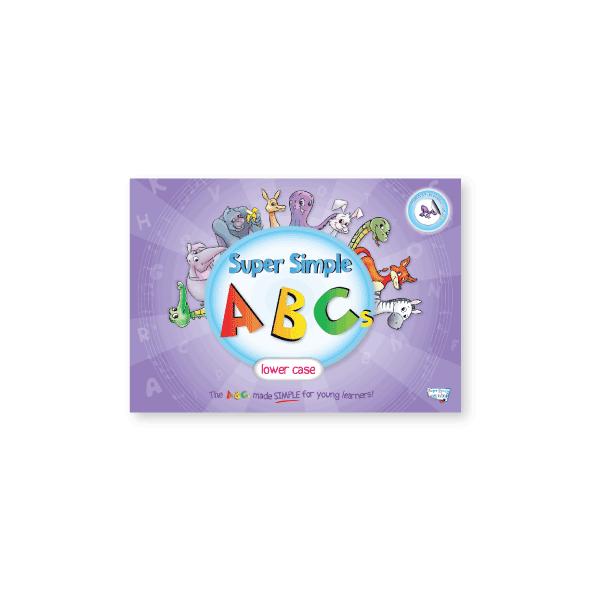 56ページからなるこの本は小文字を教えやすく、そして学びやすくするために制作されました。直感に語りかけるようなデザインにより、子供達に理解しやすい内容に仕上がりました。子供（４〜７才）用にシンプルに製作されたのがこのABCs小文字です。