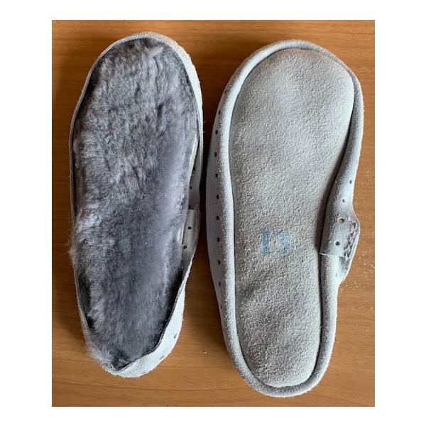■商品名　　　　シープスキン　ルームシューズ靴底・ソックス■原産国　　　　ニュージーランド■商品について　ニュージーランド製　 英語のレシピ付き。シープスキンのまわりに穴が開けられていて編み地や織り地やフェルト布を綴じ付けることができます。...