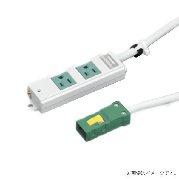 ハーネス用OAタップ（キャブタイヤケーブル付）2コ口３ｍ 緑●15A-125V●VCTケーブル長3m●ハーネスプラグ付●電源表示付●磁石付※本商品は受注生産品のため発送までにお時間をいただく場合があります。納期については、ご注文後、当店より...