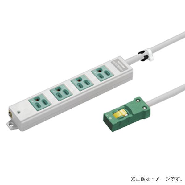 ハーネス用OAタップ（キャブタイヤケーブル付）4コ口３ｍ 緑●15A-125V●VCTケーブル長3m●ハーネスプラグ付●電源表示付●磁石付※本商品は受注生産品のため発送までにお時間をいただく場合があります。納期については、ご注文後、当店より...