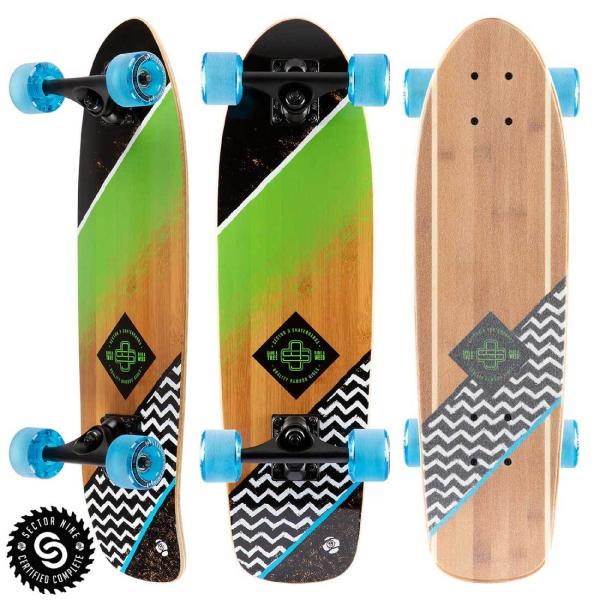 ★送料無料！！Design Concept：BAMBOO SERIESのZAG BAMBINOは、5層のバンブーデッキを採用しています。8.375インチGullwingミッショントラック、61mm 78a 9ballsホイール、ABEC 5...