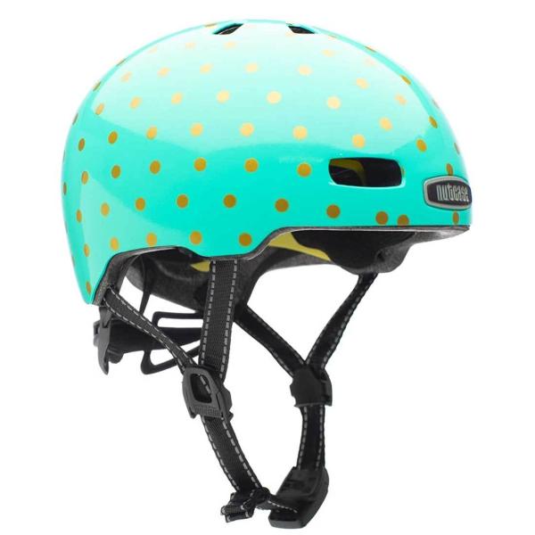 Design Concept：Little Nuttyは、NUTCASEが持てる技術・機能・デザインの全てを注ぎ込んだ、お子様用ヘルメットシリーズです。流麗なフォルムと他を圧倒するデザインセンスでありながら、 全方位に反射材を配し、皮膚を挟...