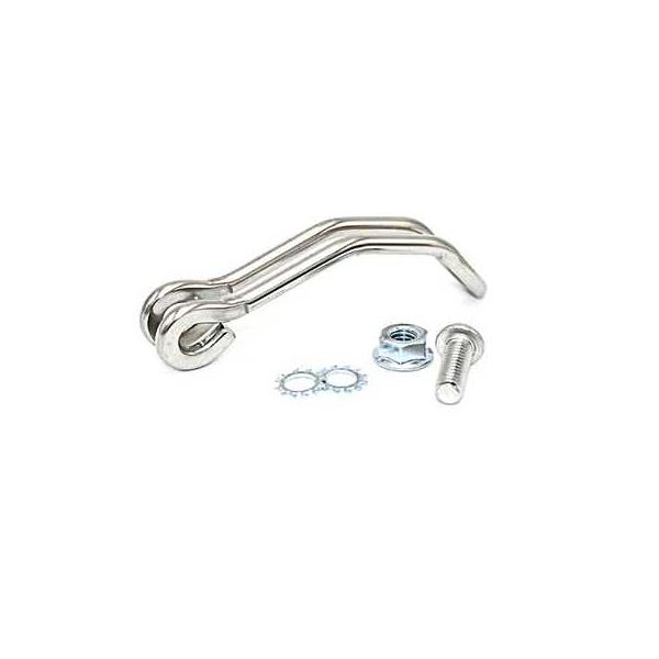 Design Concept：ビーチクルーザー用砲弾型ライト取り付けパーツフロントキャリパーブレーキ（ホール部分）に取り付けてライトをセットできます。Kileyのライトに使われているセンターフォークステーSS-01と同形状です。・ステー端を...