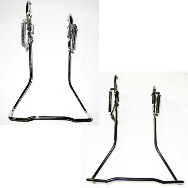 Design Concept：レインボービーチクルーザー（PCH101シリーズ、TYPE-Xシリーズ）にチャイルドシートや荷台、前カゴなどをつけて普段使いにする時はダブルスタンドに変更することで駐輪時のぐらつきが少なくなります。特にチャイル...