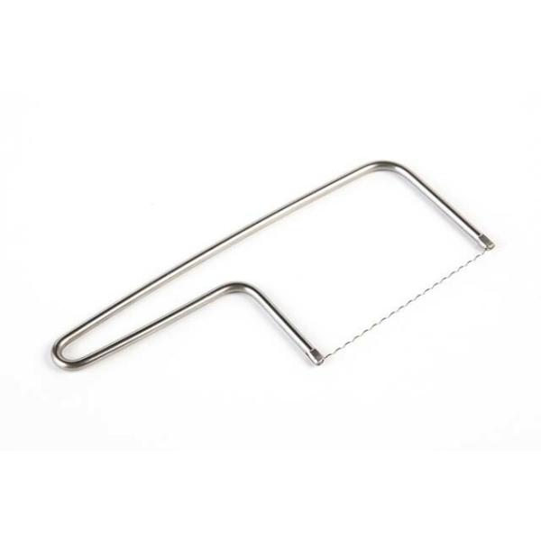 スクリュー状の独特のワイヤーがクリームチーズや青カビチーズなどのやわらかいタイプのチーズを型くずれせずきれいに切れます。切った断面も波打っているので盛り付けても料理をきれいに彩ります。【サイズ】　高さ : 1.10 cm　横幅 : 8.40...