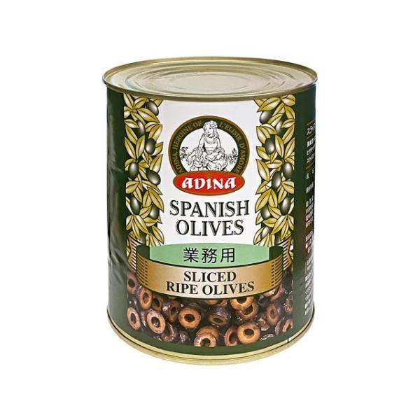 スペイン産ライプオリーブ（黒オリーブ）のスライスカット。酸味のない香ばしい味わいが特徴です。黒褐色のスライスカットのオリーブです。黒真珠のように輝くオリーブを水煮にし、種をとり、食感のよい大きさにスライスすることで手軽にご利用いただけます。...