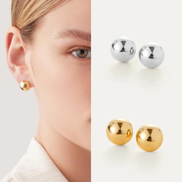 ・素材：14K gold-dipped brass,sterling silver-dipped brass・サイズ： 1.1cm・生産国：カナダ・付属品：ケース※商品画像については、モニターによって色味が若干異なります事ご了承ください。・...