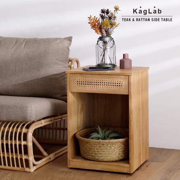 【商品名】KAGOMEキャスター付きサイドテーブル【品番】ETT078XP【寸法】外寸：（幅）40×（奥行）36×（高）60 cm 引出有効内寸：（幅）30×（奥行）28×（高）5cmオープンスペース有効内寸：（幅）36×（奥行）34×（高...