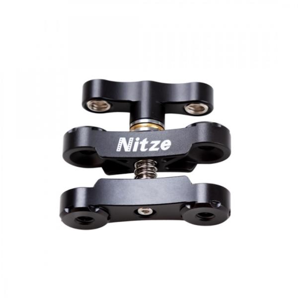 【主な特徴】1. Nitze 15mm Ballhead Clamp N50-T01は、N50マジックアームシリーズの構成部品で、15mmボールアタッチメント(別売り)を2個一緒にクランプします。2. Nitze N50-T01は、軽量で耐...