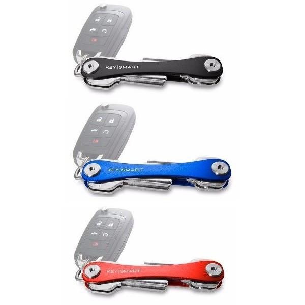 鍵収納数が増え、幅の微調整も可能となった新型キースマート！日本で一般的に使用されている、長めのカギにマッチするExtendedバージョン。サイズ：全長/約95mm重　量：約15ｇ材　質：アルミニウム合金、ステンレススチール付属品：スペーサー...