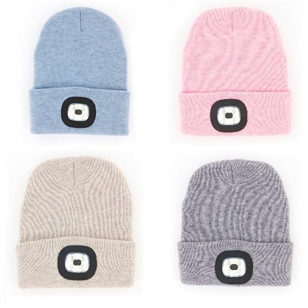 NIGHT SCOUT（ナイトスカウト）の取り外し可能なLEDライト付ニット帽「LED Beanie」素材：アクリルLEDライト性能：100lm　3段階調整LED使用可能時間：強モード-約2時間、弱モード-約8時間一般的なUSBアダプターに...