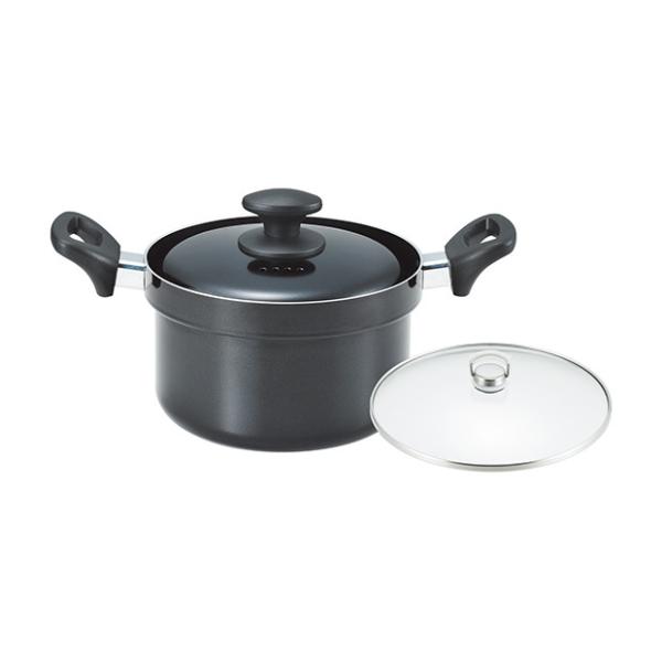 味名人 IH対応 炊飯鍋 5合炊き(AM-S20WR)両手鍋20cm 蓋付 目盛付おいしくご飯を炊くことが出来る炊飯鍋ですごはんがおいしく炊ける炊飯鍋です。鍋内側は容量が確認しやすい目盛付。内面フッ素加工なのでお手入れしやすい。内蓋は便利な...