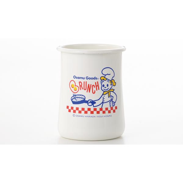 オサムグッズ ブランチ ホーロー カトラリースタンド (OG-24)シェフスタイルのジルがキュートな朝食にも、お昼ごはんにも活躍してくれそうなBRUNCH(ブランチ)シリーズ。トリコロールな色合いが琺瑯の表面に鮮やかに映えますカトラリー類を...