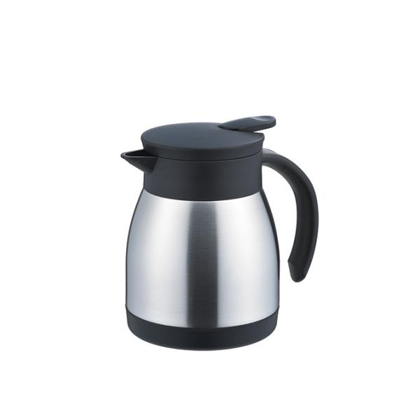 リフレ ステンレス卓上ポット 0.5L(RF-10)シンプルなステンレス製ポットですステンレス2重構造なので、温かいものも冷たいものも温度を長時間キープしてくれます。食卓にはもちろん、リビングや就寝前の水分補給にも。製品サイズ／約145×1...