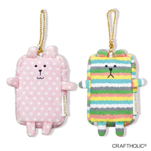 ポップでカラフルな「Smile RAB」と カラフルなタイダイデザインな「Tie dye border SLOTH」２種のパスケースです。大切なカードを守りながら、日常やお出かけに楽しいアクセントをプラスしてくれます。カード収納面とは別にフ...