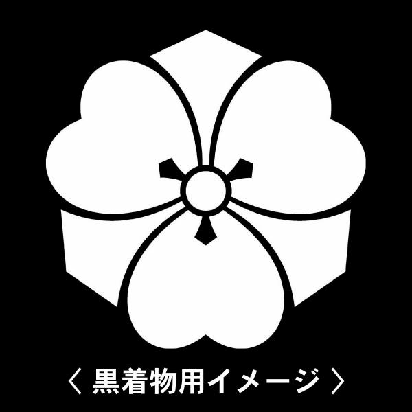 当店の【貼り紋シール】は数多くの式場、お衣装屋様にご利用頂いており、レンタルのお衣装にも安全にご使用頂けます。☆『 剣片喰 』 紋☆6枚1セット(1枚予備)　・男性用(4.0cm)：紋付、袴、婚礼用　・女性用(2.3cm)：留袖、喪服、婚礼...