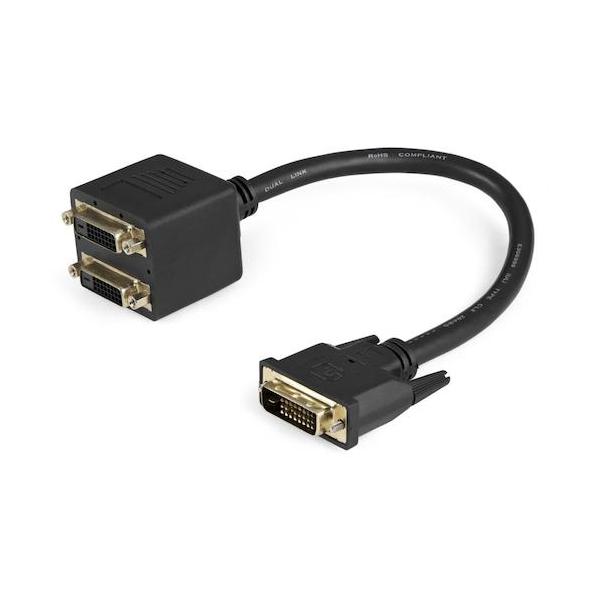 【特長】●ディスプレイのミラーリングができるDVIスプリッターです。●映像信号を分割し、2台のディスプレイに同じ解像度の画像を複製表示します。●画面の拡張表示には対応していません。●DVI-D（デジタル）のみ対応しています。